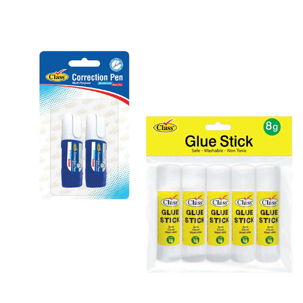 Class 2 Corrector 5ml+Class 8 g Glue 5 Pcs – Zayoom