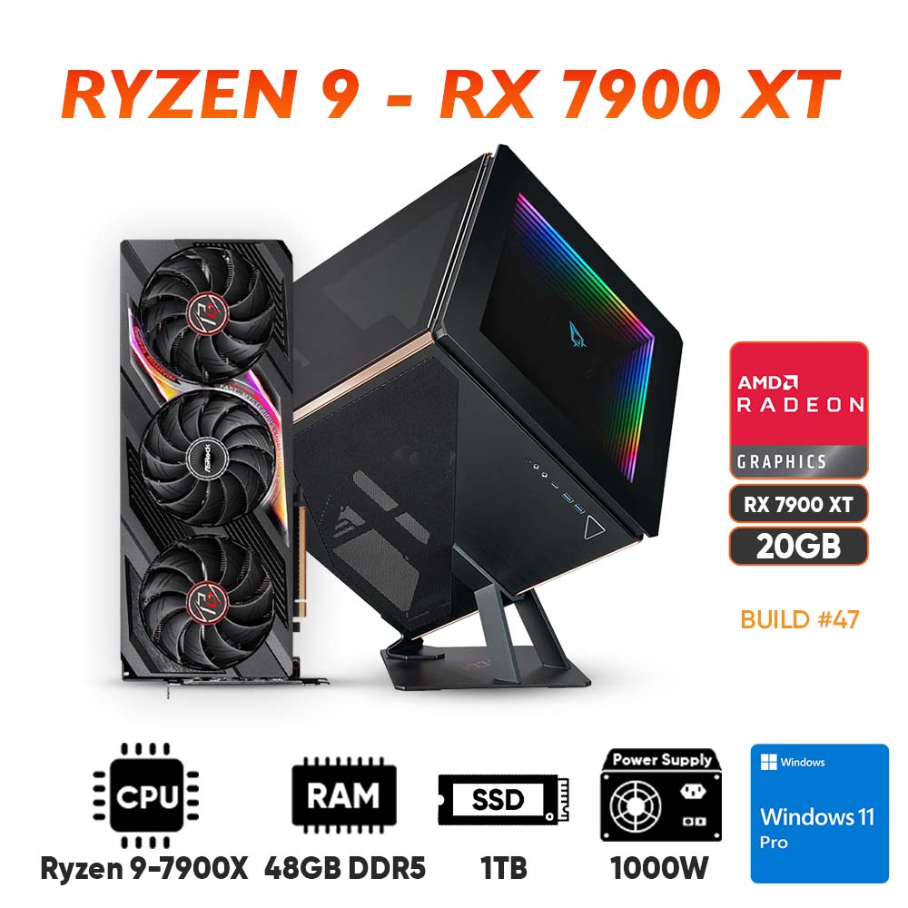 Build 47: Ryzen 9-7900X - RX 7900 XTX Phantom Gaming - Custom Gaming PC ...