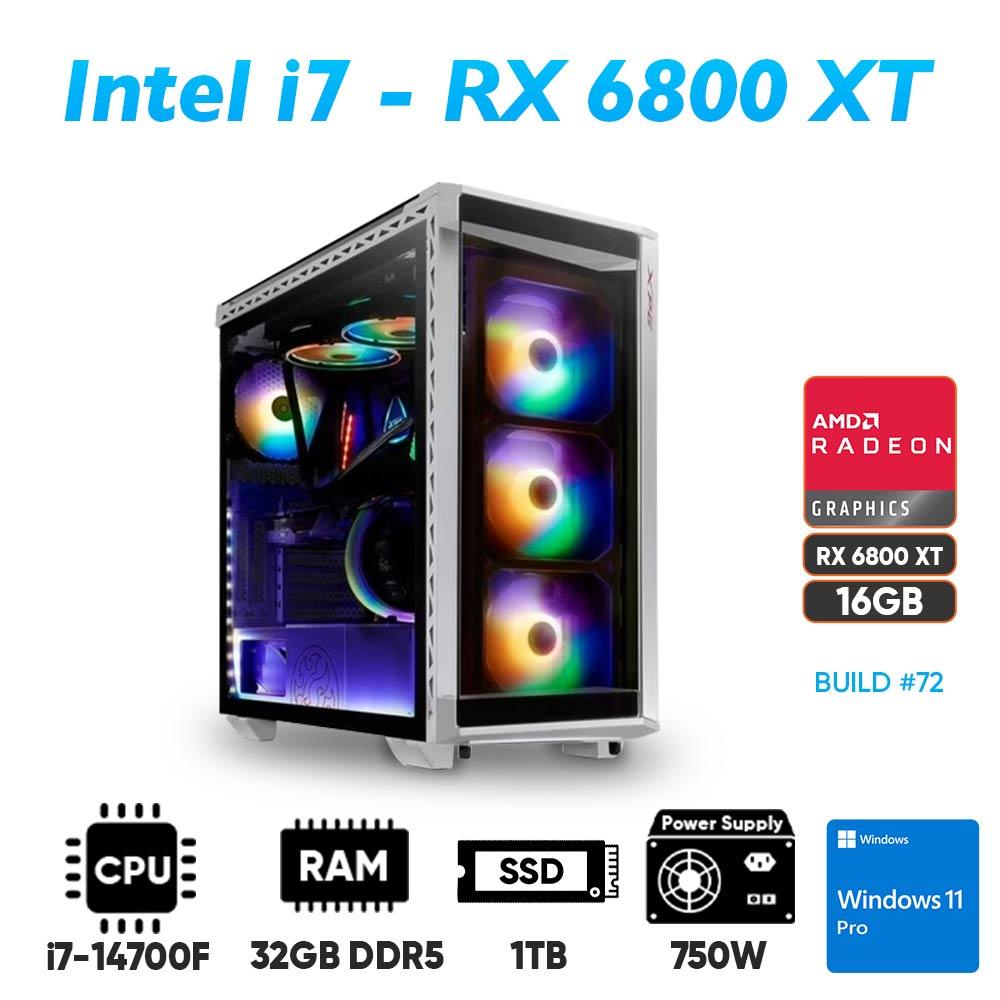 Build 72: Intel i7 - RX 6800 XT - 14th Gen - Custom Gaming PC Build ...