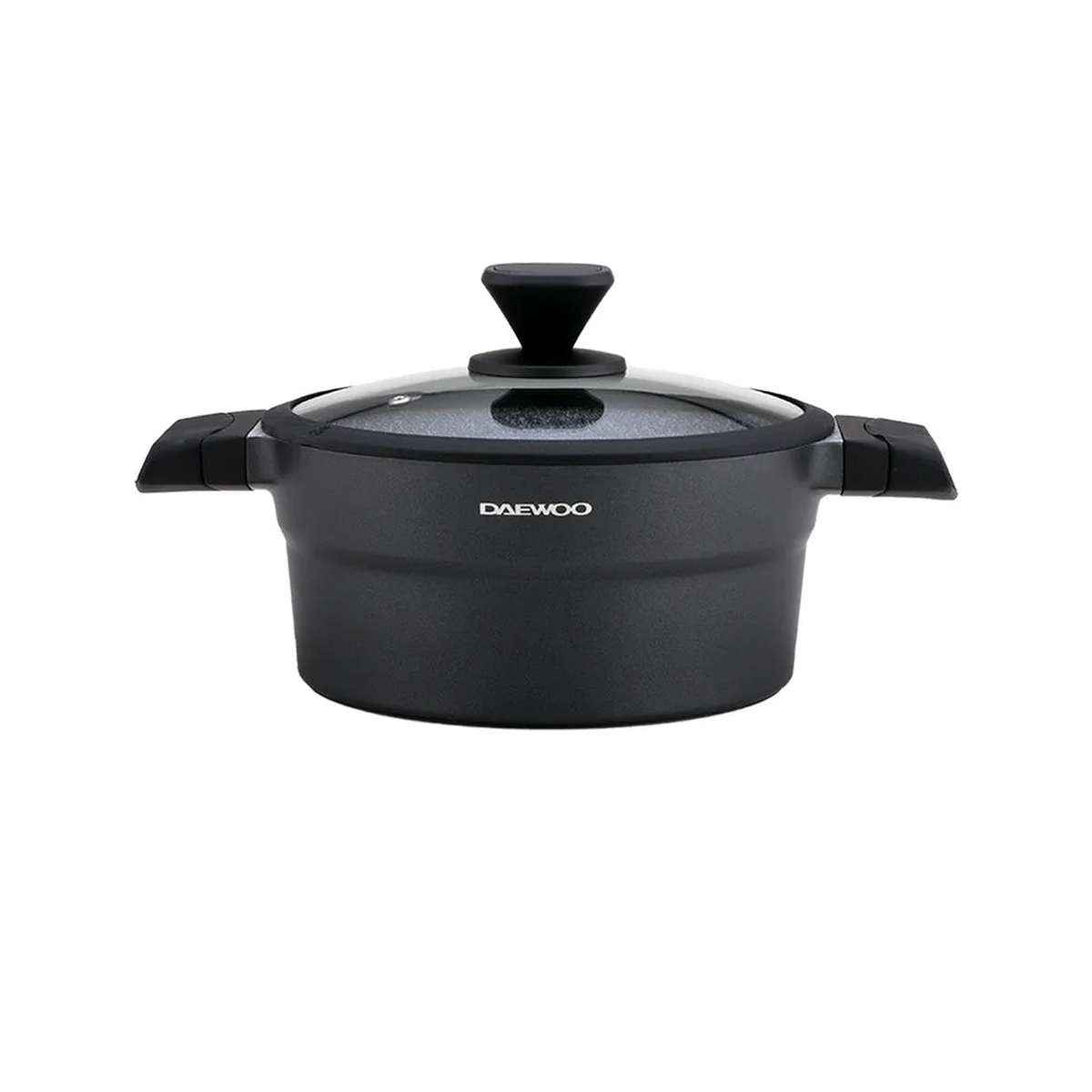 DAEWOO X Series Non-Stick Granite Coating Casserole Pot With Lid - 28c ...