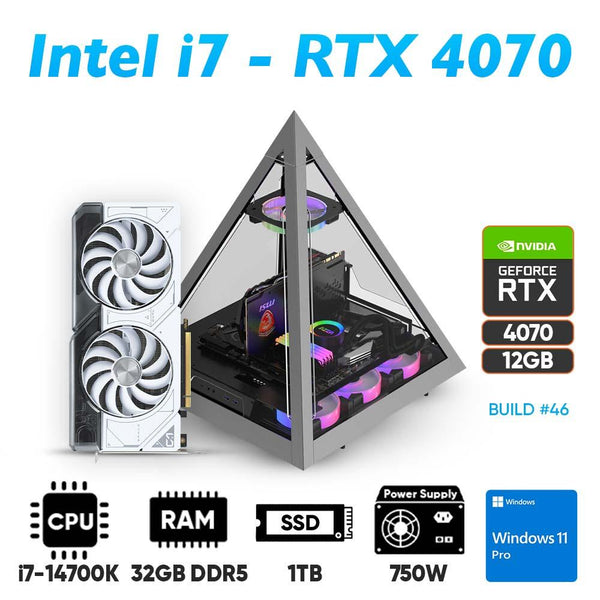 Build 46: Intel I7-14th Gen - RTX 4070 - Custom Gaming PC Build – Zayoom