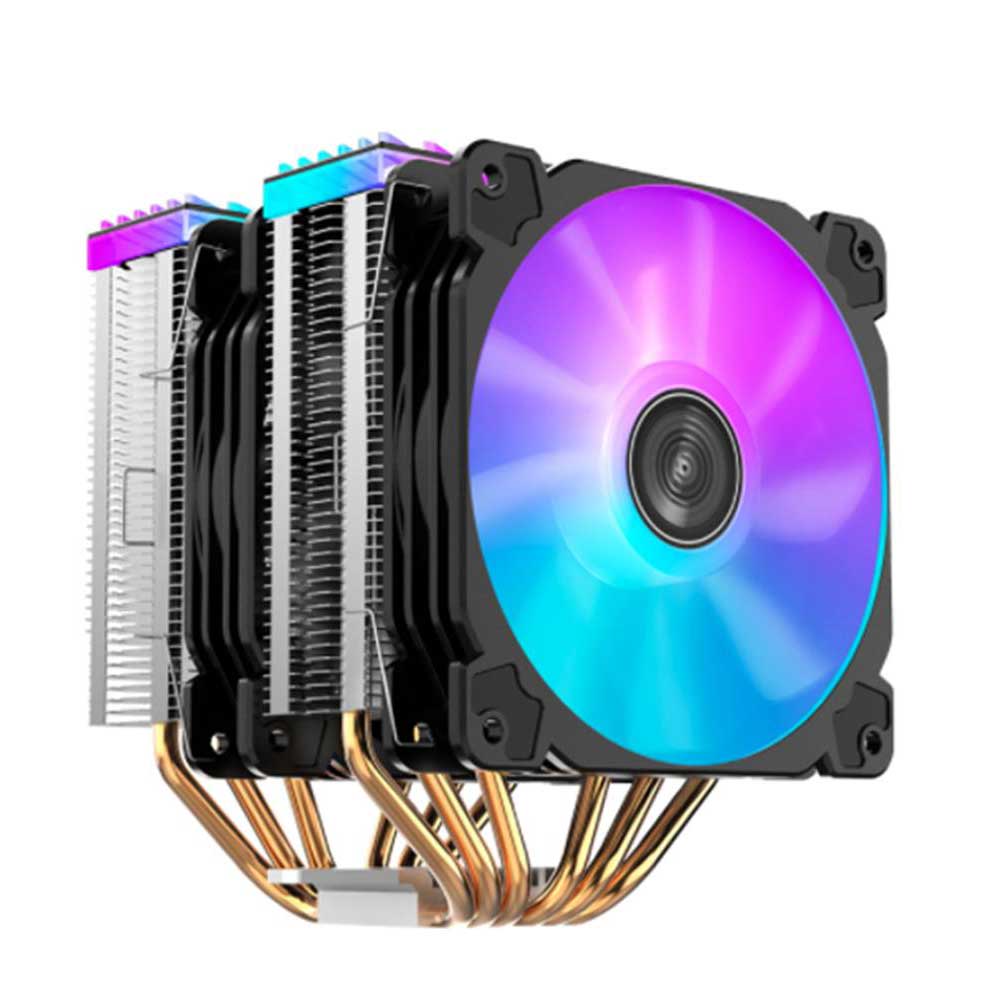 جونسبو - مبرد وحدة المعالجة المركزية CR-2000 GT ثنائي المراوح ARGB 120mm - أسود – Zayoom