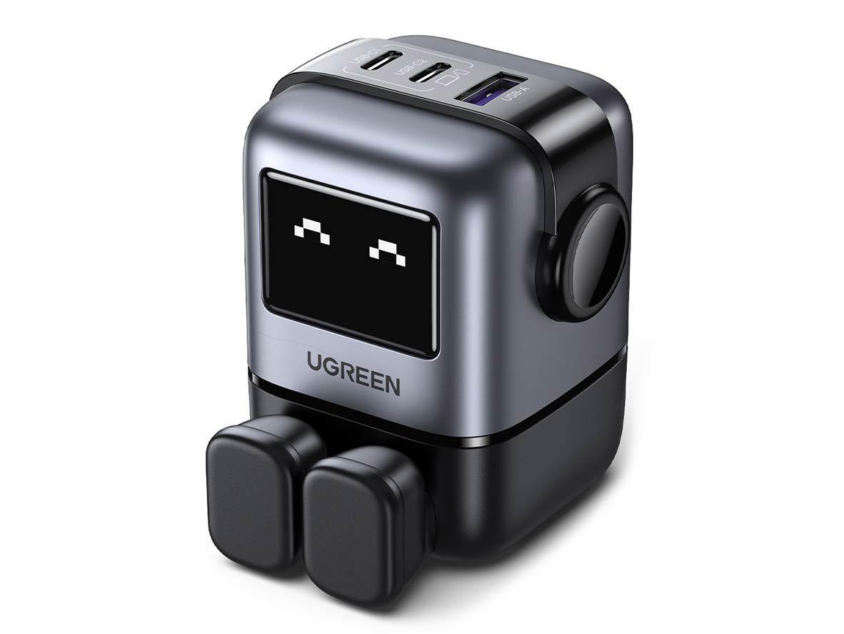 UGREEN 25686 Nexode RG - 65W - 3-Port GaN Fast Charger UK - Grey – Zayoom